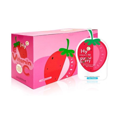 HY C Vitamin C 50 mg. เสริมสร้างภูมิคุ้มกัน รสสตรอเบอร์รี่ – 3T NATUREHERB