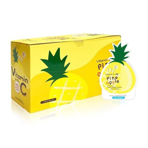 HY C Vitamin C 50 mg. เสริมสร้างภูมิคุ้มกัน รสสับปะรด – 3T NATUREHERB